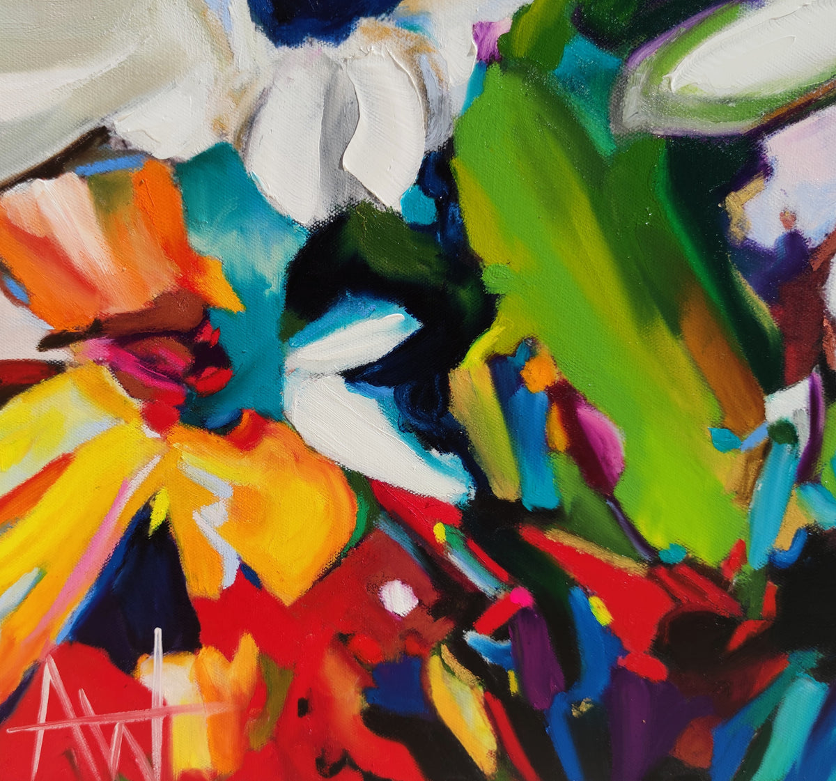Florabundance - oil painting on canvas – Angie Wright Art