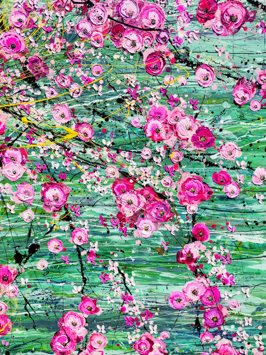 Hanami - Very large oil painting – Angie Wright Art